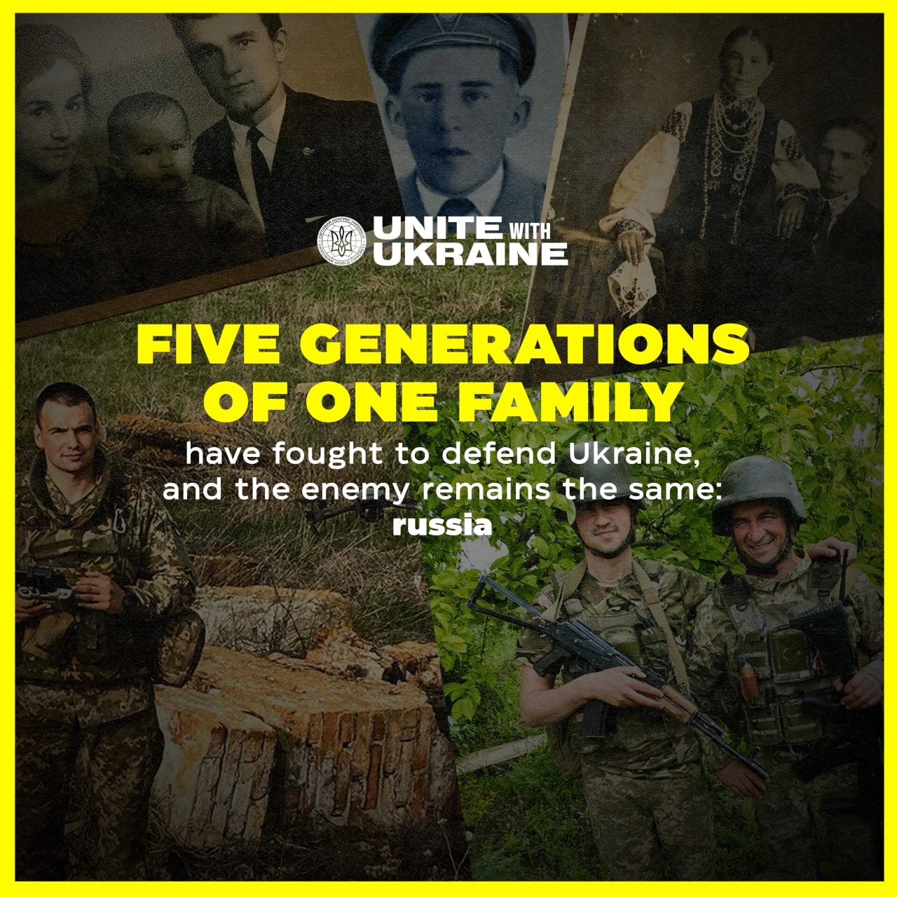 Five generations of one family have fought to defend Ukraine, and the enemy remains the same ...