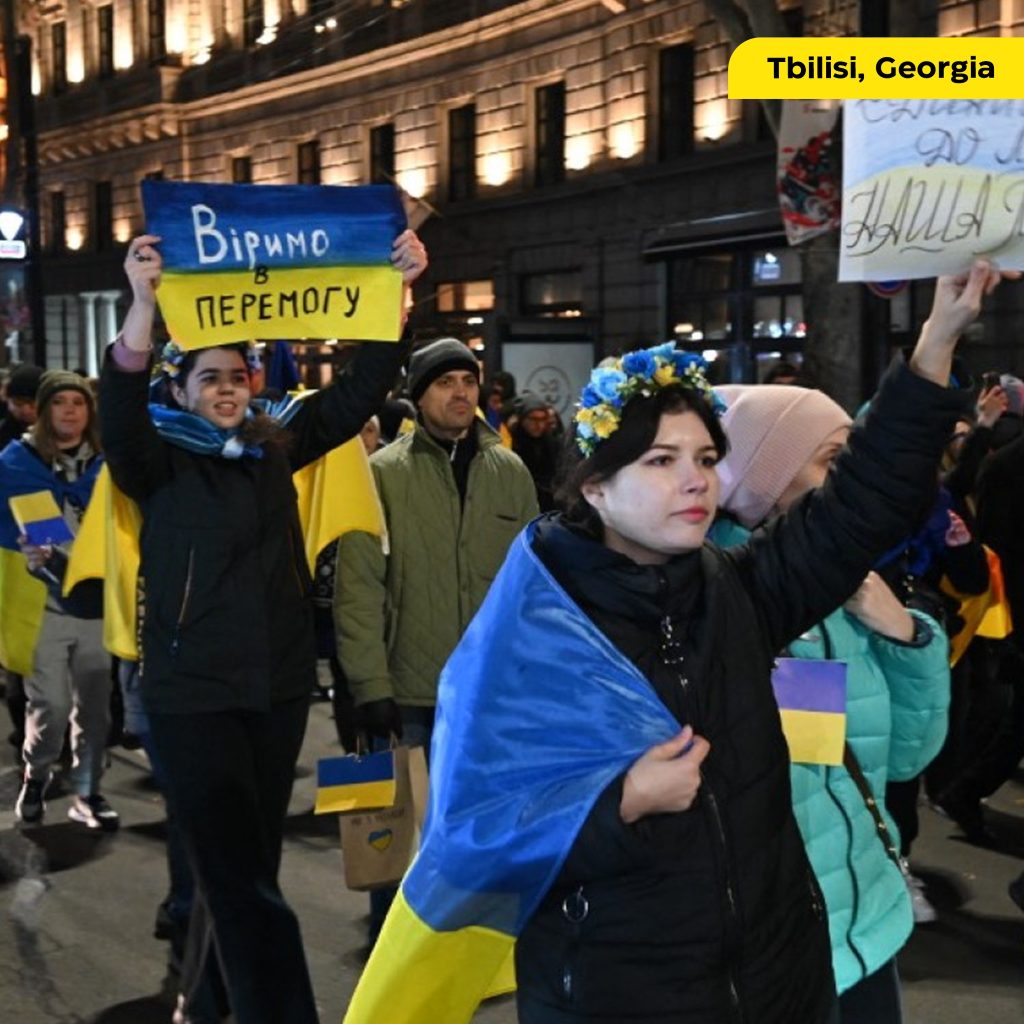 Ukrainians and friends of Ukraine rallied in 62 countries in honor of ...