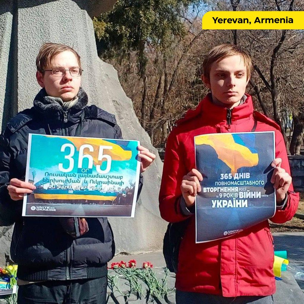 Ukrainians and friends of Ukraine rallied in 62 countries in honor of ...