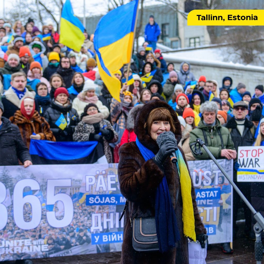 Ukrainians and friends of Ukraine rallied in 62 countries in honor of ...