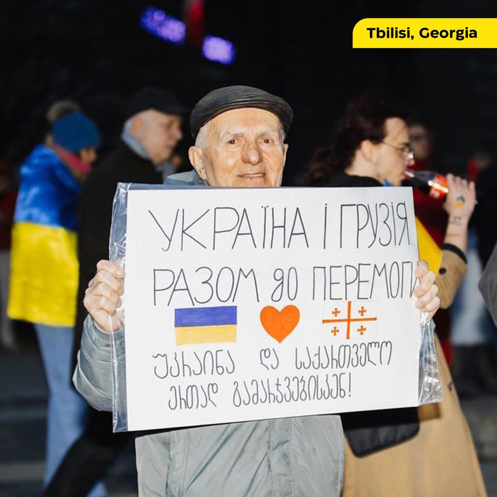 Ukrainians and friends of Ukraine rallied in 62 countries in honor of ...