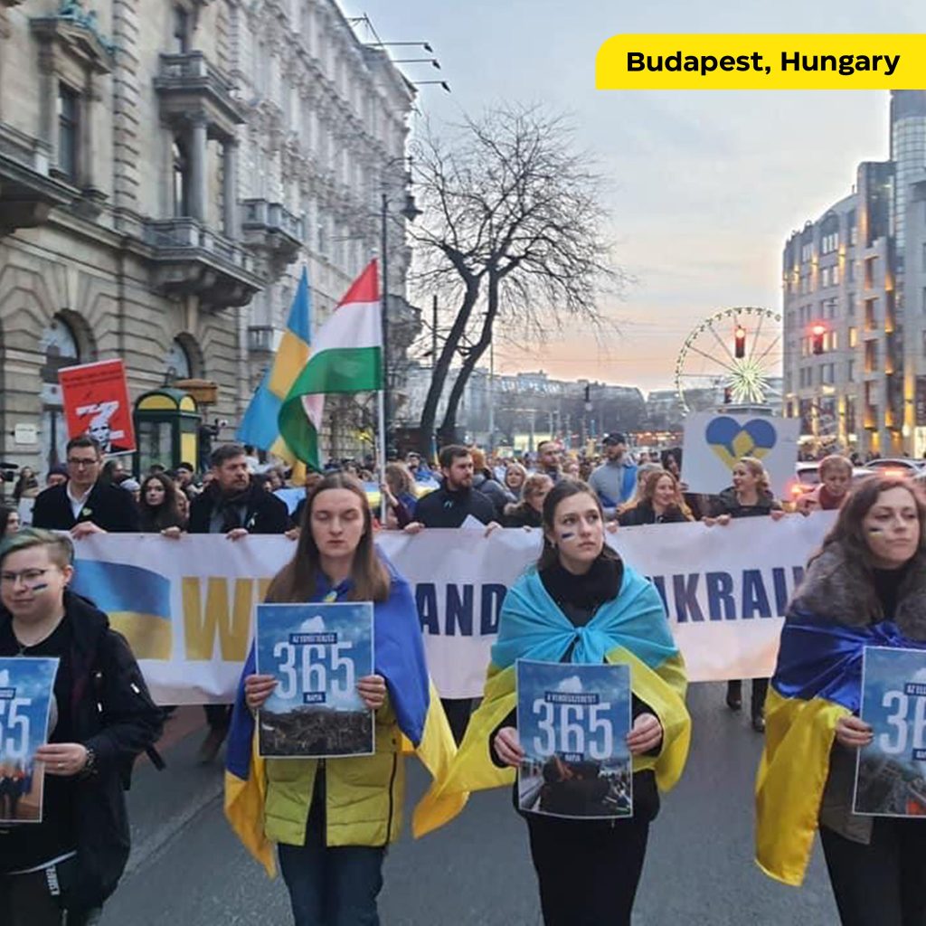 Ukrainians and friends of Ukraine rallied in 62 countries in honor of ...