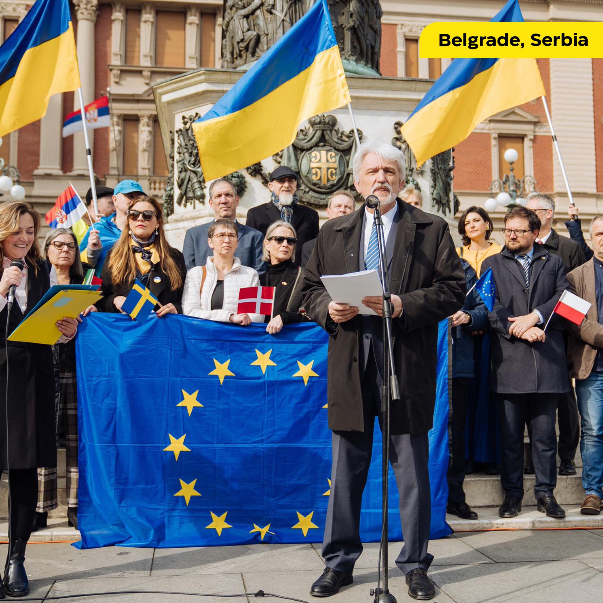 Ukrainians and friends of Ukraine rallied in 62 countries in honor of ...
